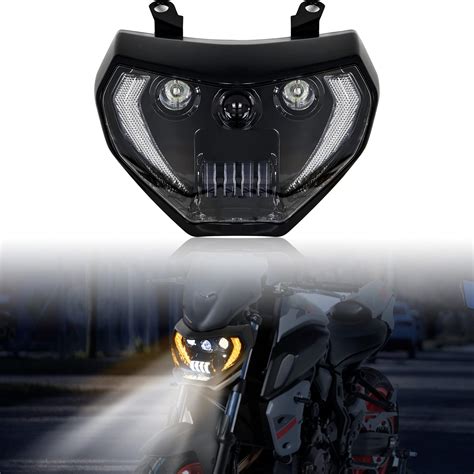 Veisutor Led Headlight Assembly For Yamaha Mt 07 Fz 07 14