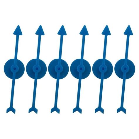 Gzcw 6pcs Large Arrow Spinner With Suction Cup Heavy Duty Plastic