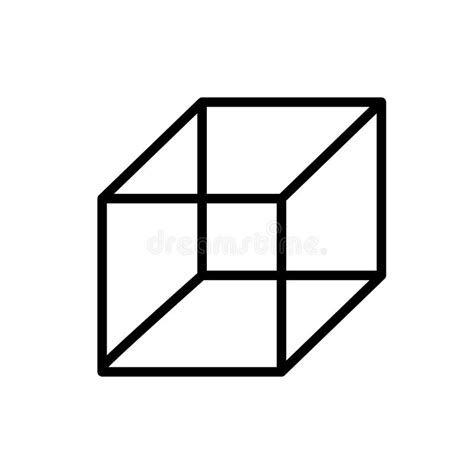 Cube Icon Vector Isolated On White Background Cube Sign Line And Outline Elements In Linear