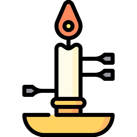 Candle Clock Special Lineal Color Icon
