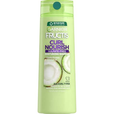 Garnier Fructis Curl Nourish Sulfate Free Shampoo With Coconut Oil 12