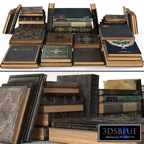 Book Stack Set Classic Old