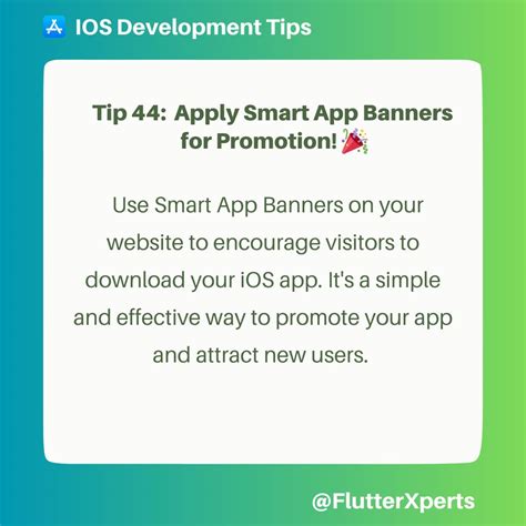 Flutter Xperts On Linkedin Iosapp Smartappbanners Apppromotion