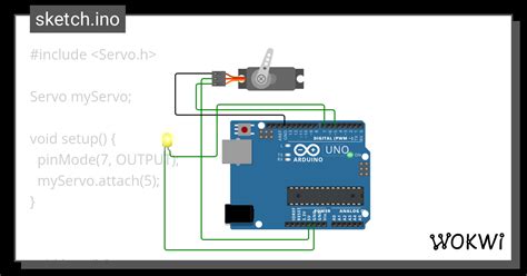 Controlling Servo Motor Wokwi Esp32 Stm32 Arduino Simulator