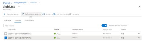 Gerenciar E Restaurar Blobs Excluídos De Maneira Reversível Azure
