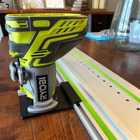 Ryobi Router Adapter For Track Saw Guide Rails BitsBits Com Ryobi Router Router Trim Router