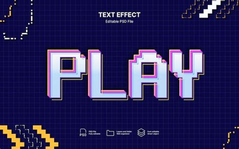 Premium PSD Pixelation Text Effect