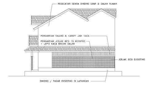 Accurate Side View House Elevation Dwg Cad Drawing File
