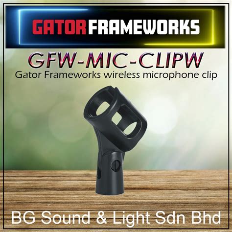 Gator Frameworks Wireless Microphone Clip Gfw Mic Clipw Shopee Malaysia