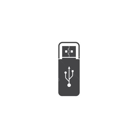 Usb Flash Drive Logo Vector Icon Template Usb Wifi Router Memory Vector Usb Wifi Router