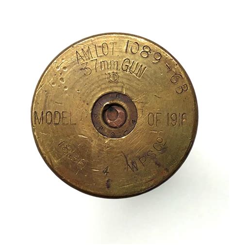 Ww1 37mm Verdun Trench Art Shell Casing Sold Battlefront Collectibles