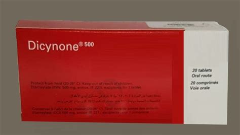 Medica Rcp Dicynone Tablets 500mg² Indications Side Effects Composition Route All