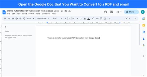 Automated PDF Generation From Google Docs