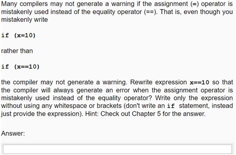 Solved Many Compilers May Not Generate A Warning If The Chegg