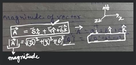 magnitude of vectora ai b ck a a2 b2 c2 filo