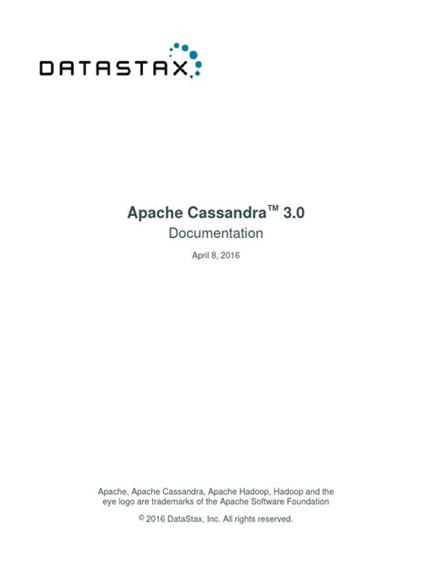 Cassandra 30 Pdf Databases Relational Database