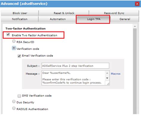 Adselfservice Plus Two Factor Authentication Nasıl Etkinleştirilir Wotech