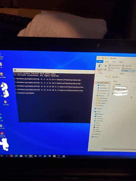 Command Line Files Marked System And Hidden Attrib Cmd Not Able To