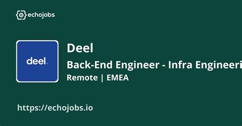 deel is hiring back end engineer infra engineering remote emea