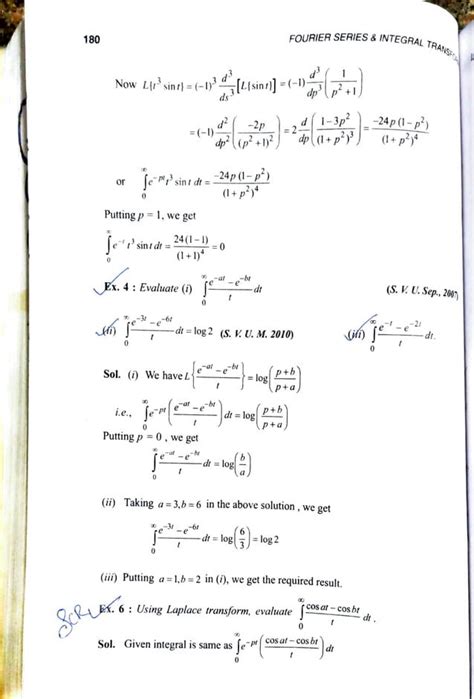 Evaluation Of Integrals By Laplace Transforms Pdf