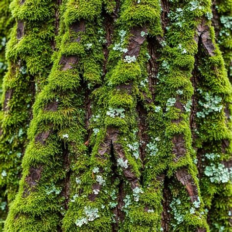 Lichens Thrives In The Moist Shaded Environment Contributing To The