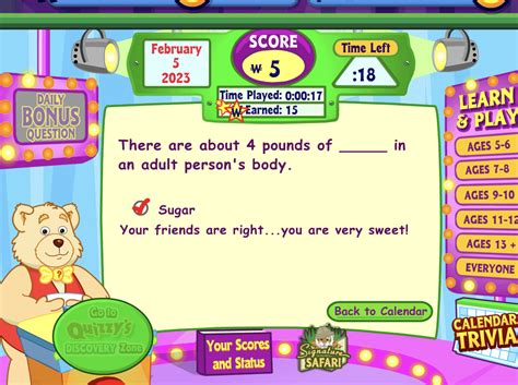 Oh Quizzy R Webkinz