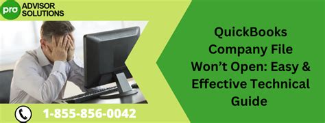 Quickbooks Company File Wont Open Easy And Effective Technical Guide Free Article Submission