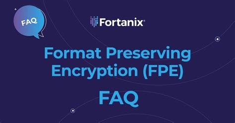 format preserving encryption fpe fortanix