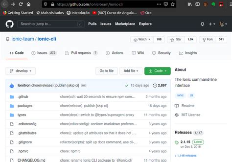 Version Release On Github · Issue 4626 · Ionic Teamionic Cli · Github
