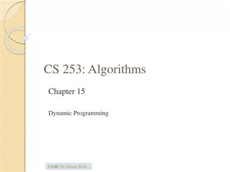 Ppt Cs 253 Algorithms Powerpoint Presentation Free Download Id