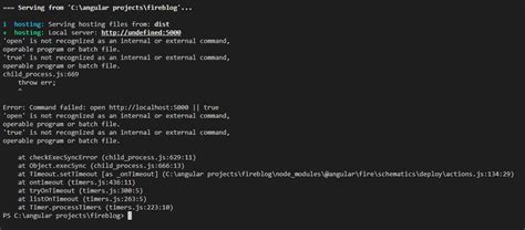 Ng Deploy Preview Command Error Open · Issue 2428 · Angular