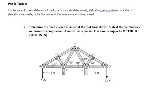 Answered For The Given Trusses Determine If The Bartleby