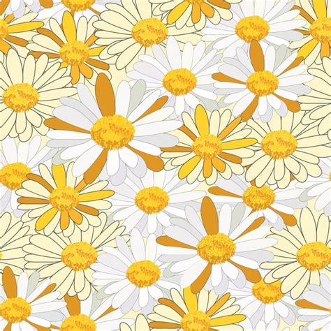 Premium Vector Abstract Daisy Pattern