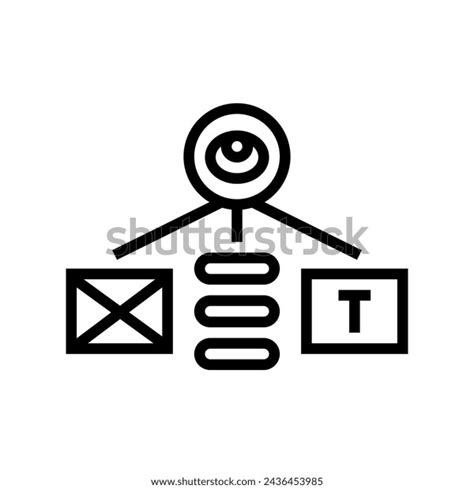 visual hierarchy ux ui design line stock vector royalty free