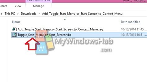 Toggle Start Menu Or Start Screen To Desktop Context Menu In Windows