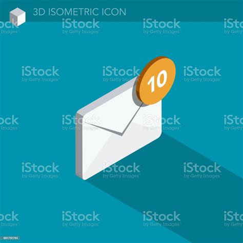 전자 메일 3 차원 Isometric 웹 아이콘 0명에 대한 스톡 벡터 아트 및 기타 이미지 0명 3차원 형태 등측투영법 Istock