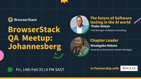 📣 Calling Qa Professionals From Johannesberg Join Us On 14th Feb For
