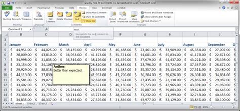 Quickly Find All Comments In A Spreadsheet In Excel