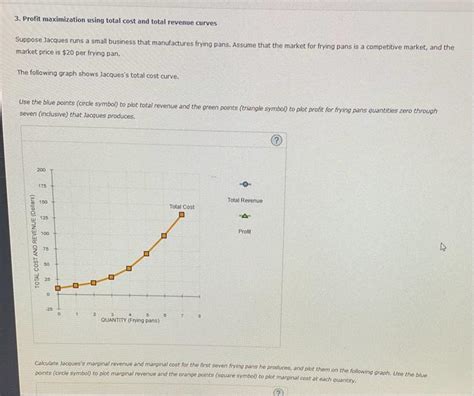[solved] 3 profit maximization using total cost and total