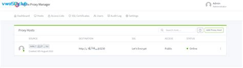 Nginxproxymanager 反向代理神器,快速上手,图文教程 腾讯云开发者社区 腾讯云 Nginxproxymanager 反向代理神器,快速上手,图文教程 腾讯云开发者社区 腾讯云