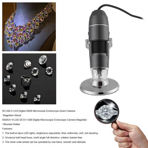1000x 8 Led 2mp Usb Digital Microscope Electronic Grandado
