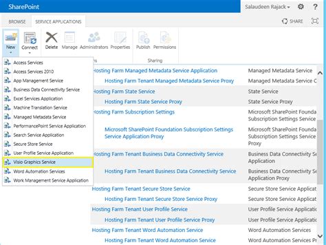 Configuring Visio Graphics Service Application In Sharepoint 2013 Using Powershell Sharepoint