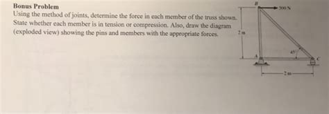 Solved Problem 62 Page 272 Using The Method Of Joints