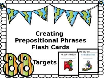 Creating Prepositional Phrases By The Speech And Language Backpack