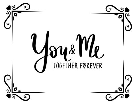 You And Me Forever Pdf Jpeg Svg Png Instant Digital Download Printable Art Downloadable Crafting