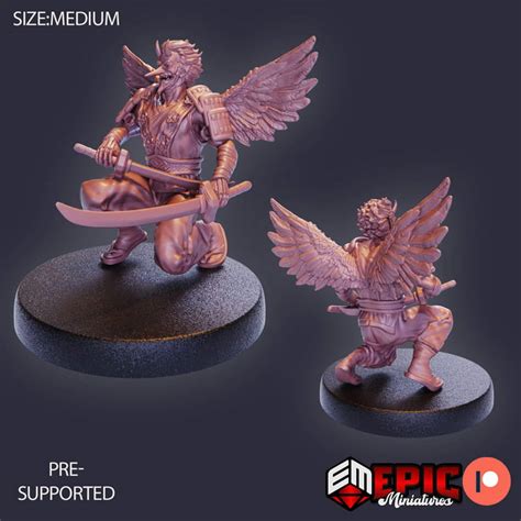 Epic Miniatures Epic0908 Yokai Mayhem Tengu Swords