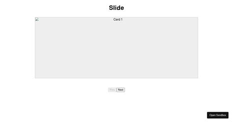 Basic Slideshow Codesandbox