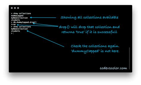 How To Drop A Collection In MongoDB CodeVsColor