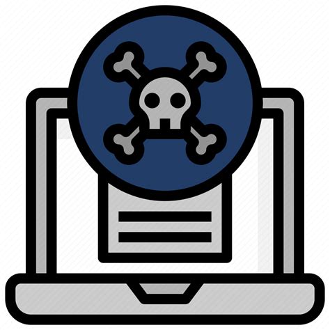 Computer Danger Dangerous Dead Malware Programming Skull Icon Download On Iconfinder