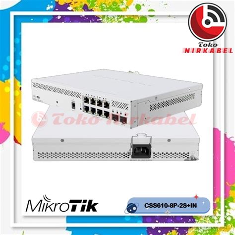 Jual MikroTik CSS610 8P 2S IN 8 Port Gigabit POE 2 SFP Cloud Switch Shopee Indonesia